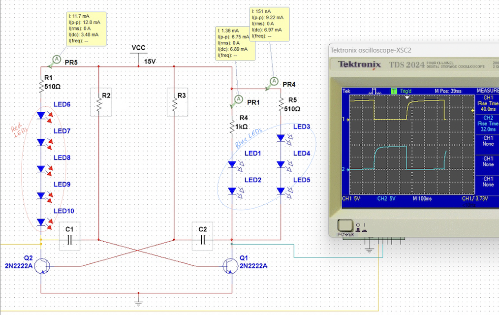 Solved Designing an astable multivibrator:Design, Simulate, | Chegg.com