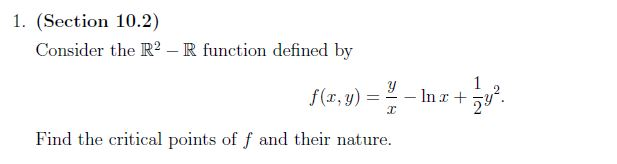 Solved 1. (Section 10.2) Consider the R2-R function defined | Chegg.com
