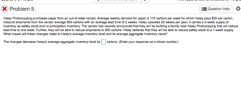 Solved The changes decrease Haley's average aggregate | Chegg.com