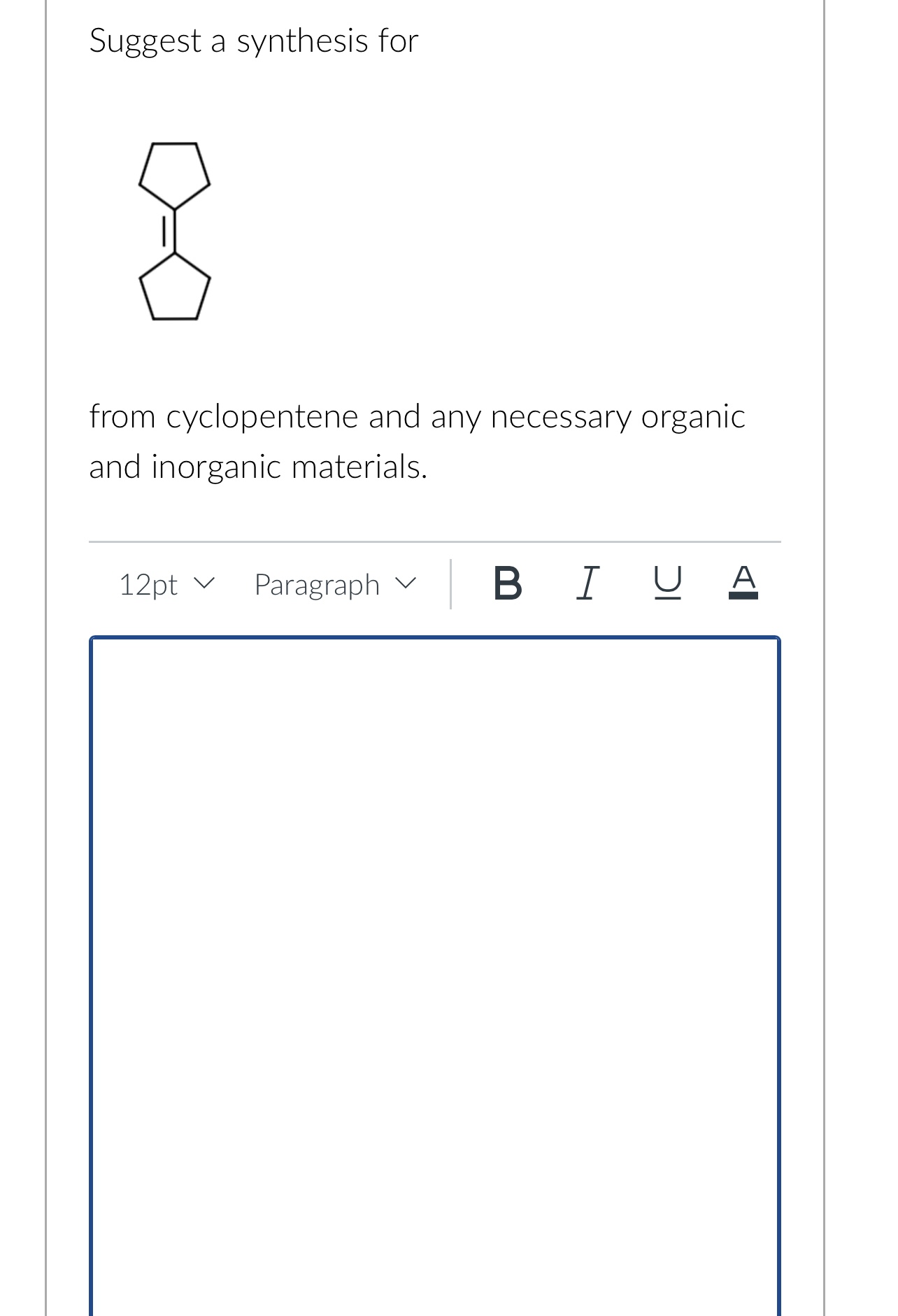 Solved Suggest a synthesis for from cyclopentene and any | Chegg.com