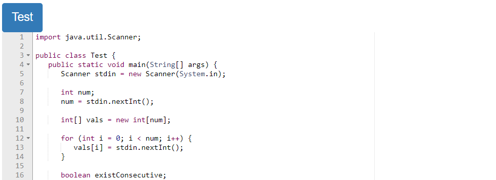 Solved Implement the method existConsecutive(int[] vals), | Chegg.com