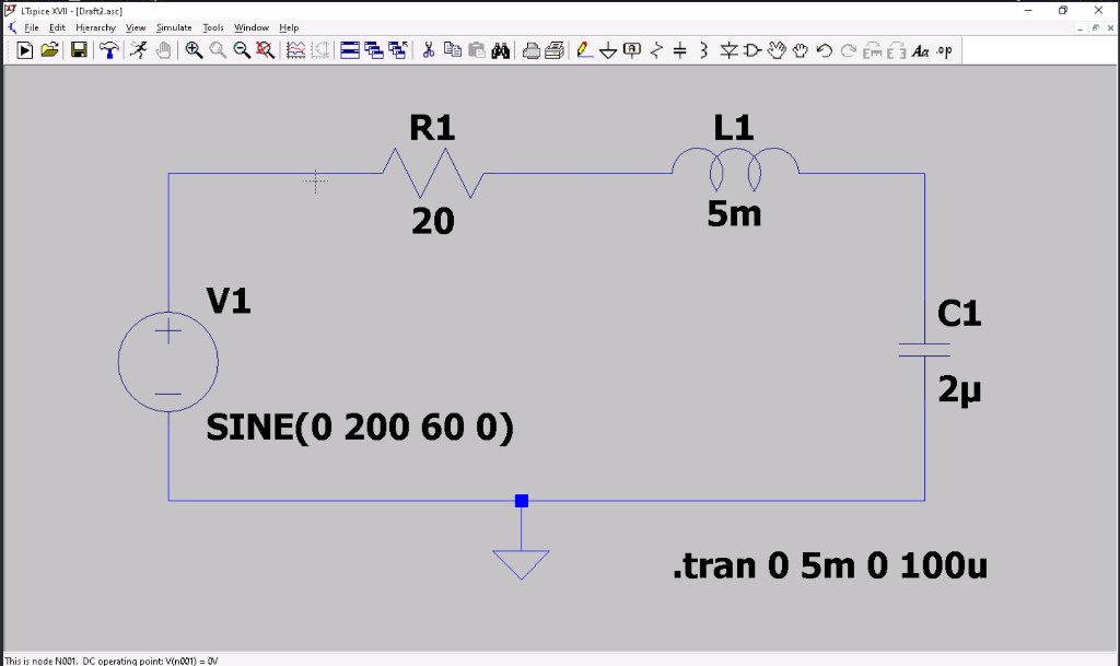 Solved Х LTspice XVII - [Draft2.asc] Eile Edit Hierarchy | Chegg.com