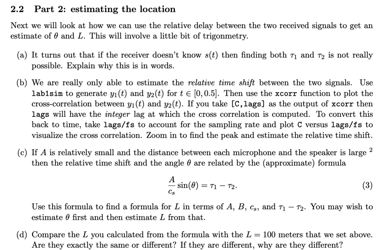 Solved 1 Introduction: sound localization (0,2A) (B, L) o | Chegg.com