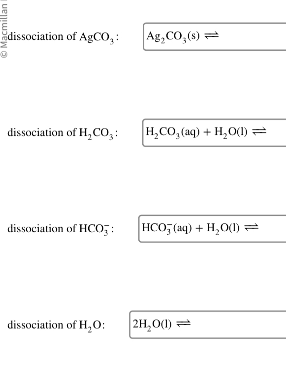Solved ∑Σ?bar ( EN)d ﻿dissociation of AgCO3 | Chegg.com