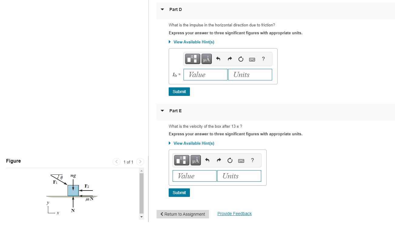 Solved Learning Goal: To use the principle of linear impulse | Chegg.com