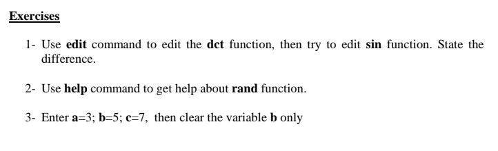 Solved Exercises 1. Use edit command to edit the det | Chegg.com