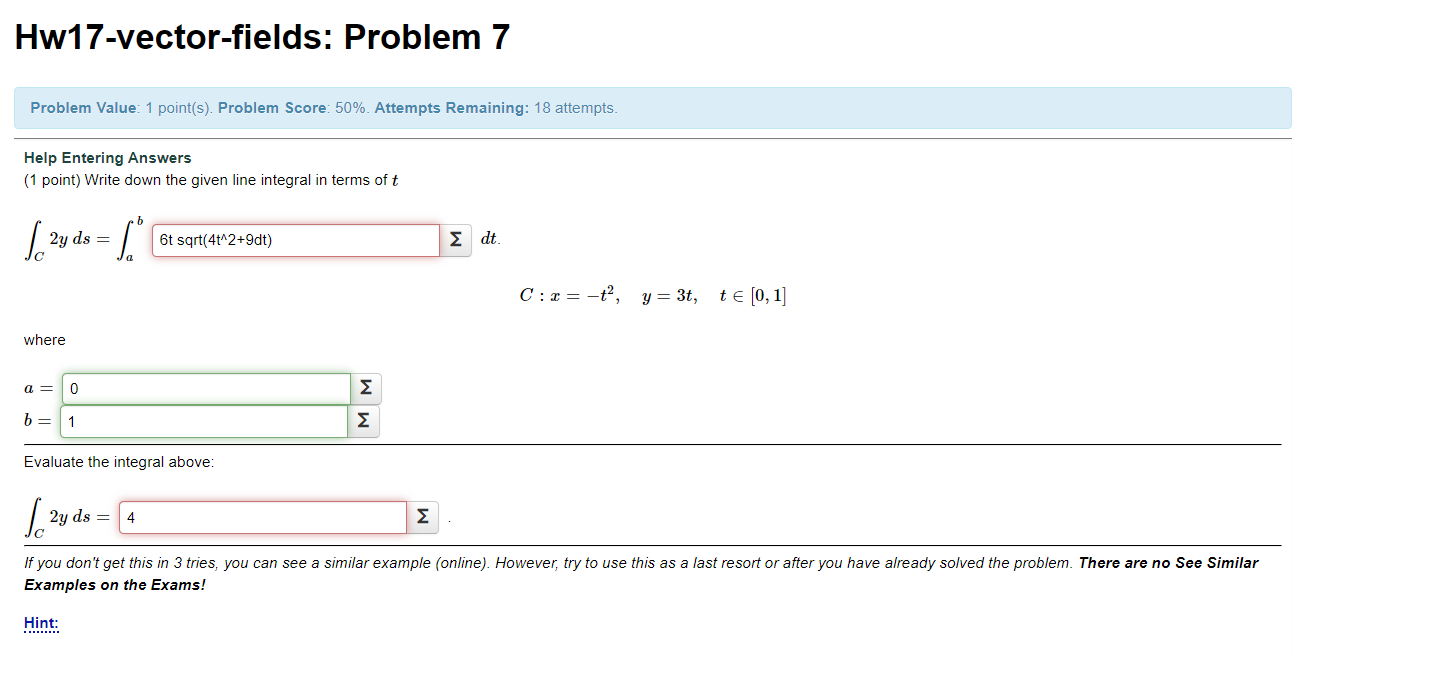 Solved Problem Value: 1 point(s). Problem Score: 50%. | Chegg.com