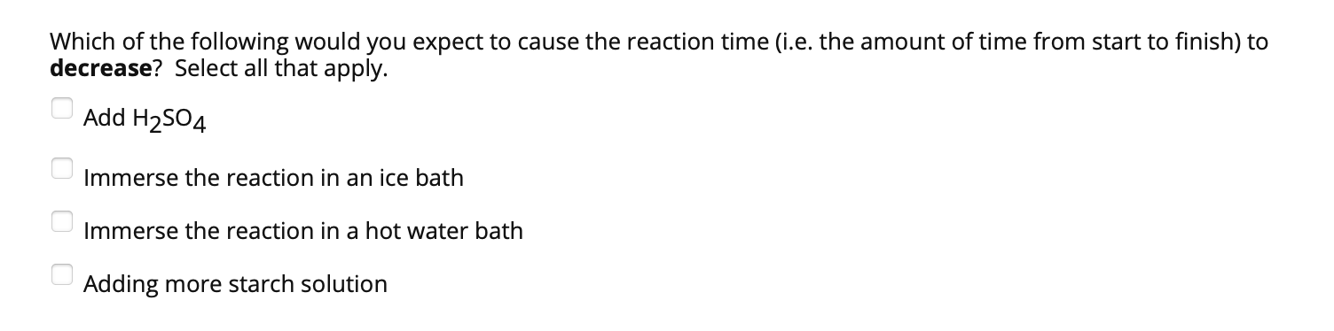 Solved Which of the following would you expect to cause the | Chegg.com