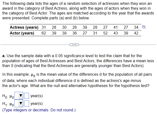 Solved The following data lists the ages of a random | Chegg.com