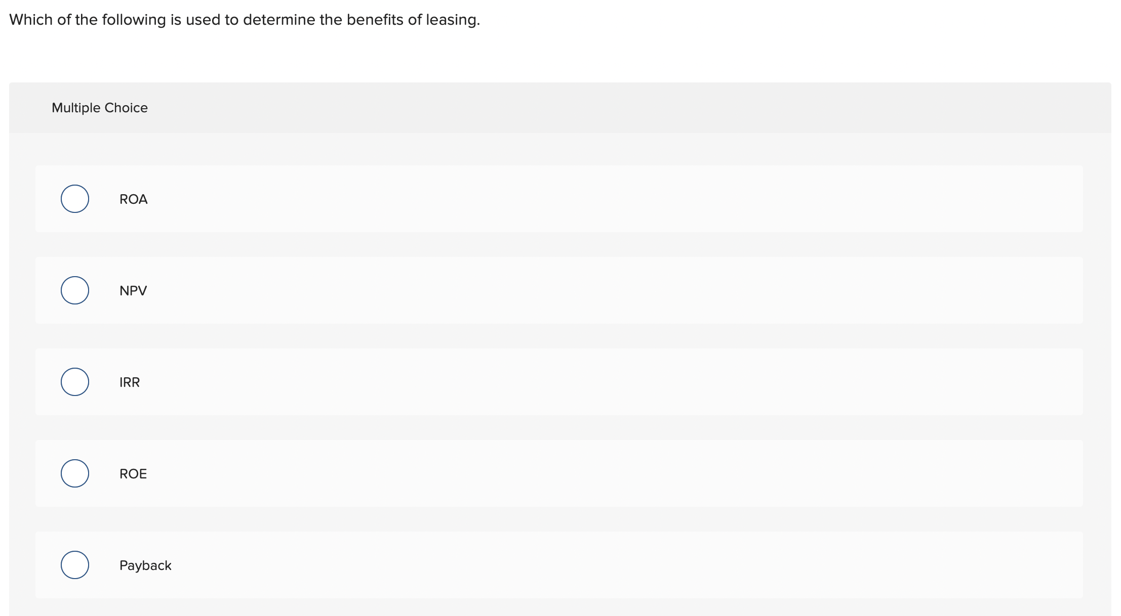 Solved Which of the following is used to determine the | Chegg.com