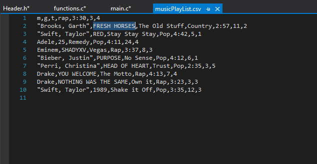 Solved Node* Editplaylist(Node* plist) FILE* infile = | Chegg.com