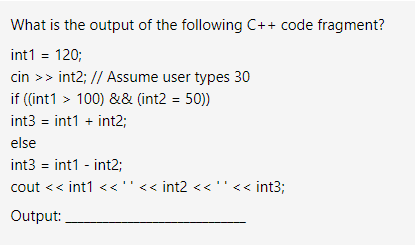 Solved What is the output of the following C++ code | Chegg.com