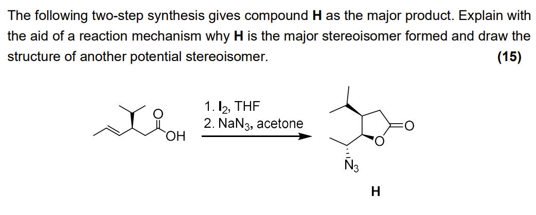 Solved Explain with the aid of a reaction mechanism why H is | Chegg.com
