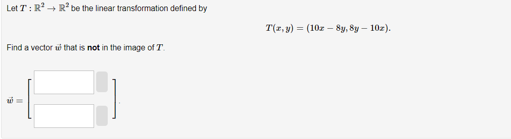 Solved Let T:R2→R2 be the linear transformation defined by | Chegg.com