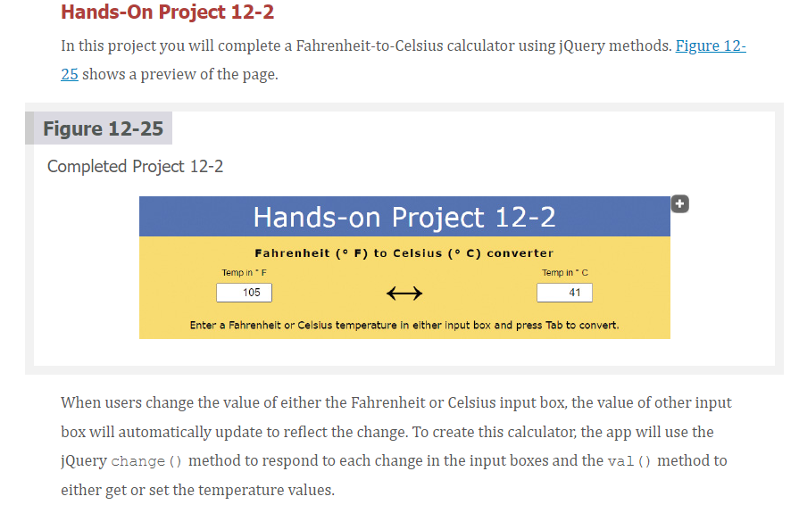 Solved JavaScript For Web Warriors Chapter 12 Hands-On | Chegg.com