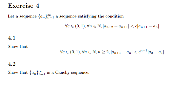 Solved Let a sequence {an}n=1∞ a sequence satisfying the | Chegg.com