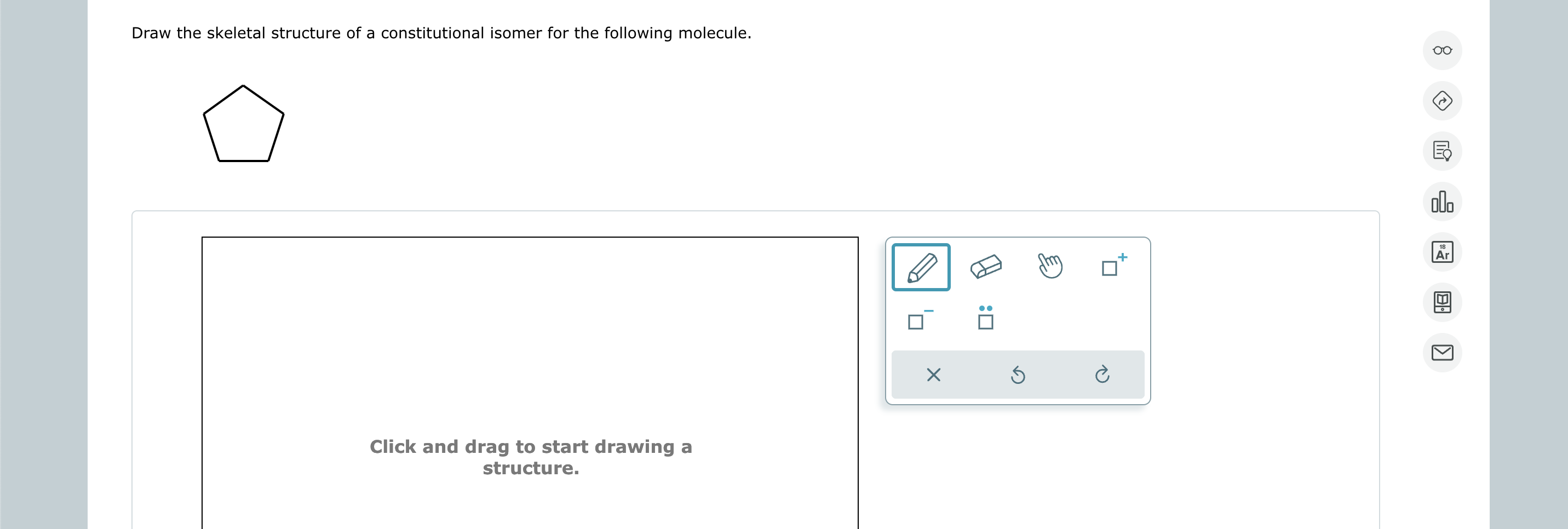 Solved Draw the skeletal structure of a constitutional | Chegg.com