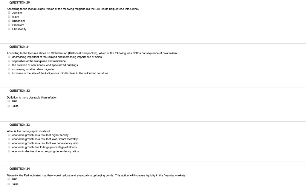 Solved QUESTION 2 Which of the following can a country | Chegg.com