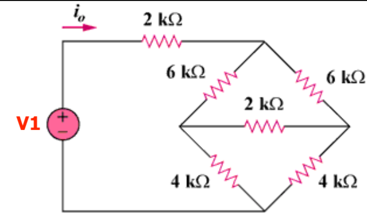 Solved For the circuit shown above,find the value of io | Chegg.com