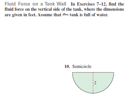 Solved Fluid Force on a Tank Wall In Exercises 7-12, ﻿find | Chegg.com
