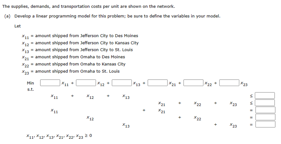Solved Consider the following network representation of a | Chegg.com