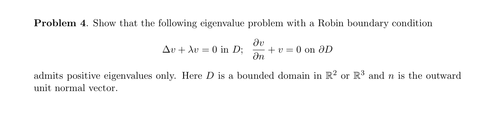 Problem 4. Show that the following eigenvalue problem | Chegg.com