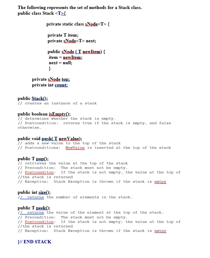 9) (10 points) To the implementation of a linked | Chegg.com