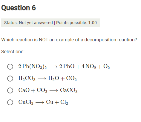 Solved Question 1 Status: Not yet answered | Points | Chegg.com