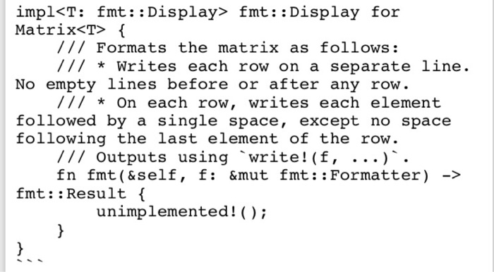 Solved use std::{ops, fmt}; #[derive(PartialEq, Debug)] pub | Chegg.com