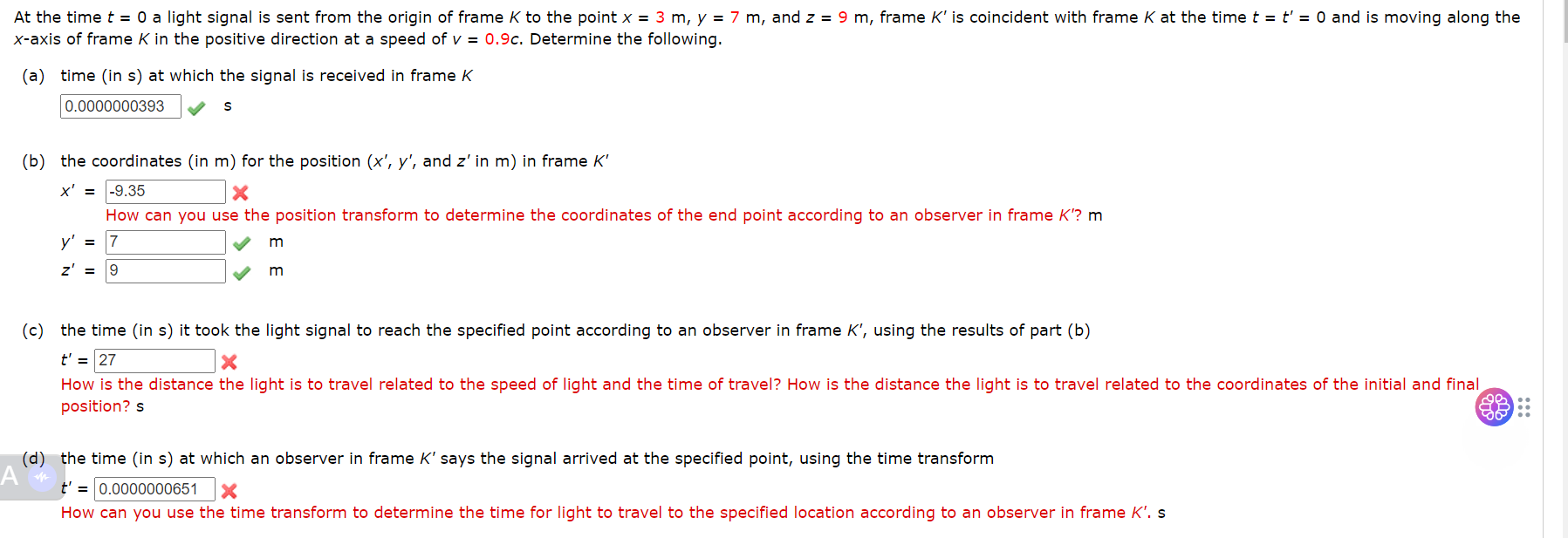 Solved x-axis of frame K in the positive direction at a | Chegg.com