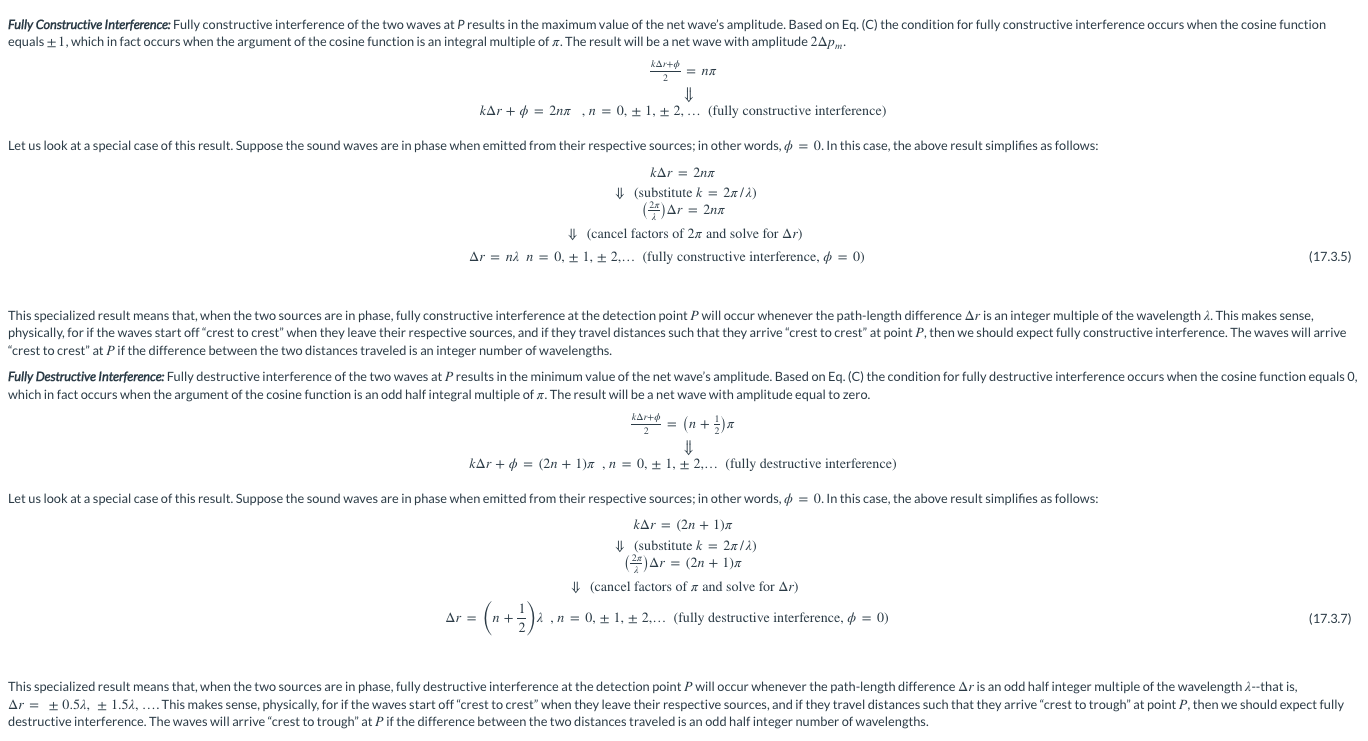 Solved not necessarily be equidistant from the two sources. | Chegg.com