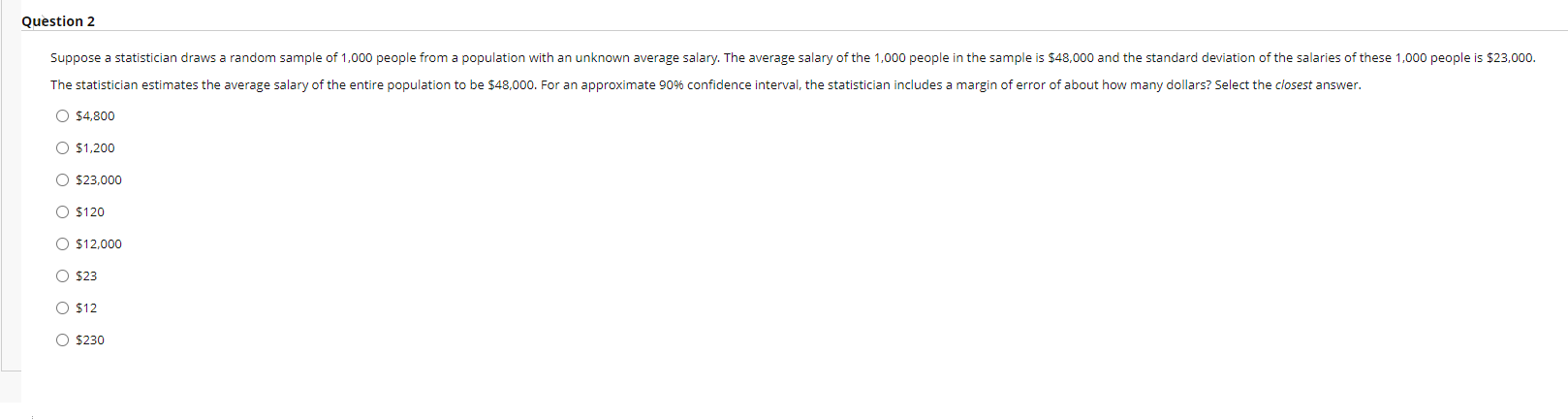 Solved Question 2 Suppose a statistician draws a random | Chegg.com