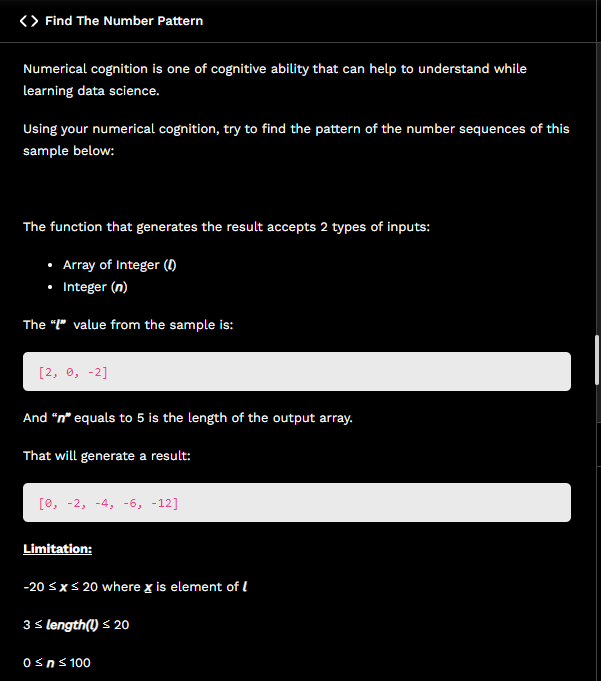 Find The Number Pattern Numerical cognition is one | Chegg.com