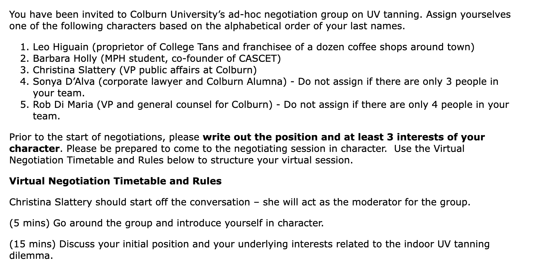 Solved You have been invited to Colburn University's ad-hoc | Chegg.com