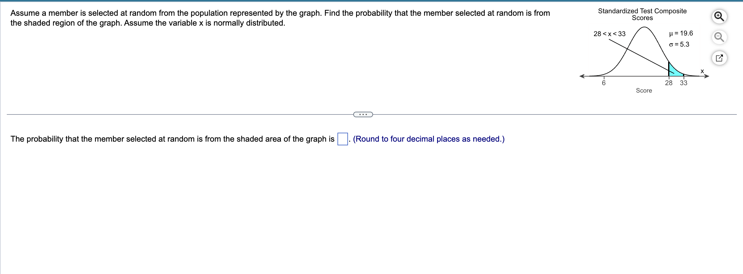 Solved Use the normal distribution to the right to answer | Chegg.com