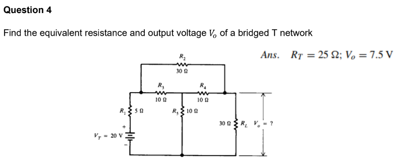 Solved Find the equivalent resistance and output voltage Vo | Chegg.com