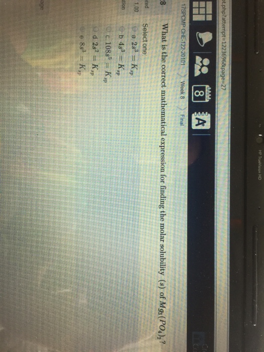 Solved What is the correct mathematical expression for | Chegg.com