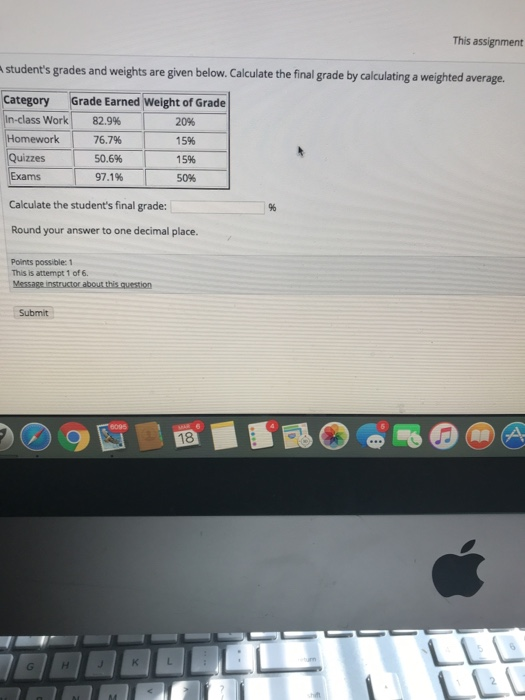 Solved This assignment student's grades and weights are | Chegg.com