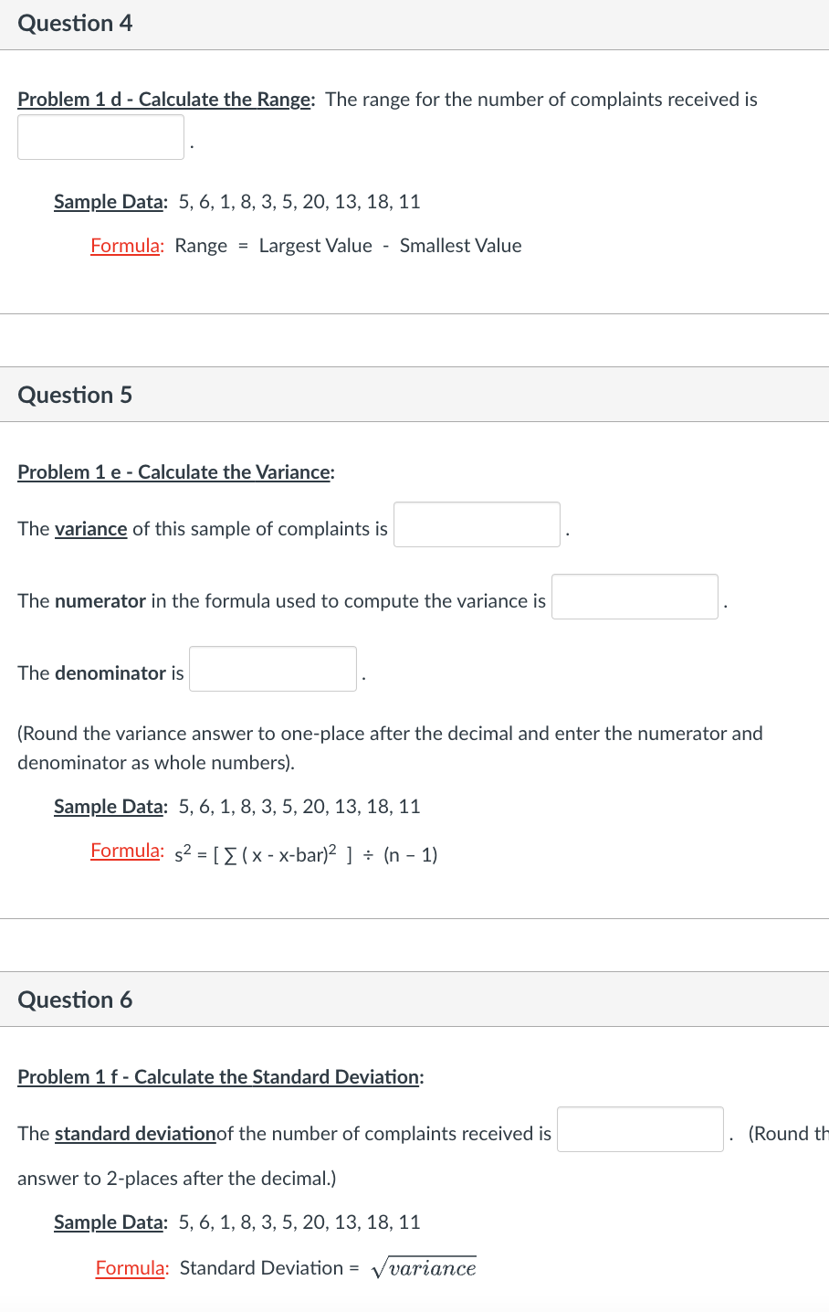 Solved Problem 1: Ungrouped Measures of Central Tendency \& | Chegg.com