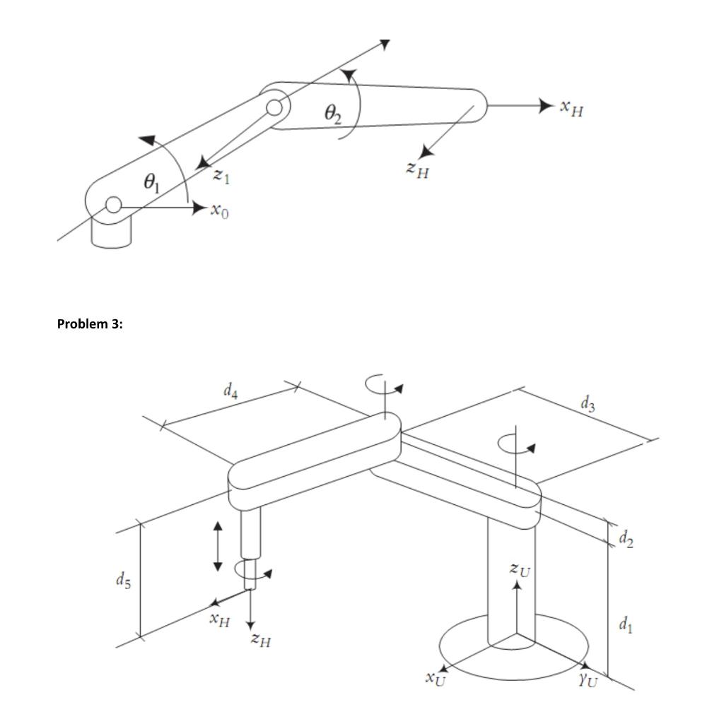 Solved a) Draw Kinematic diagrams with coordinate system and | Chegg.com