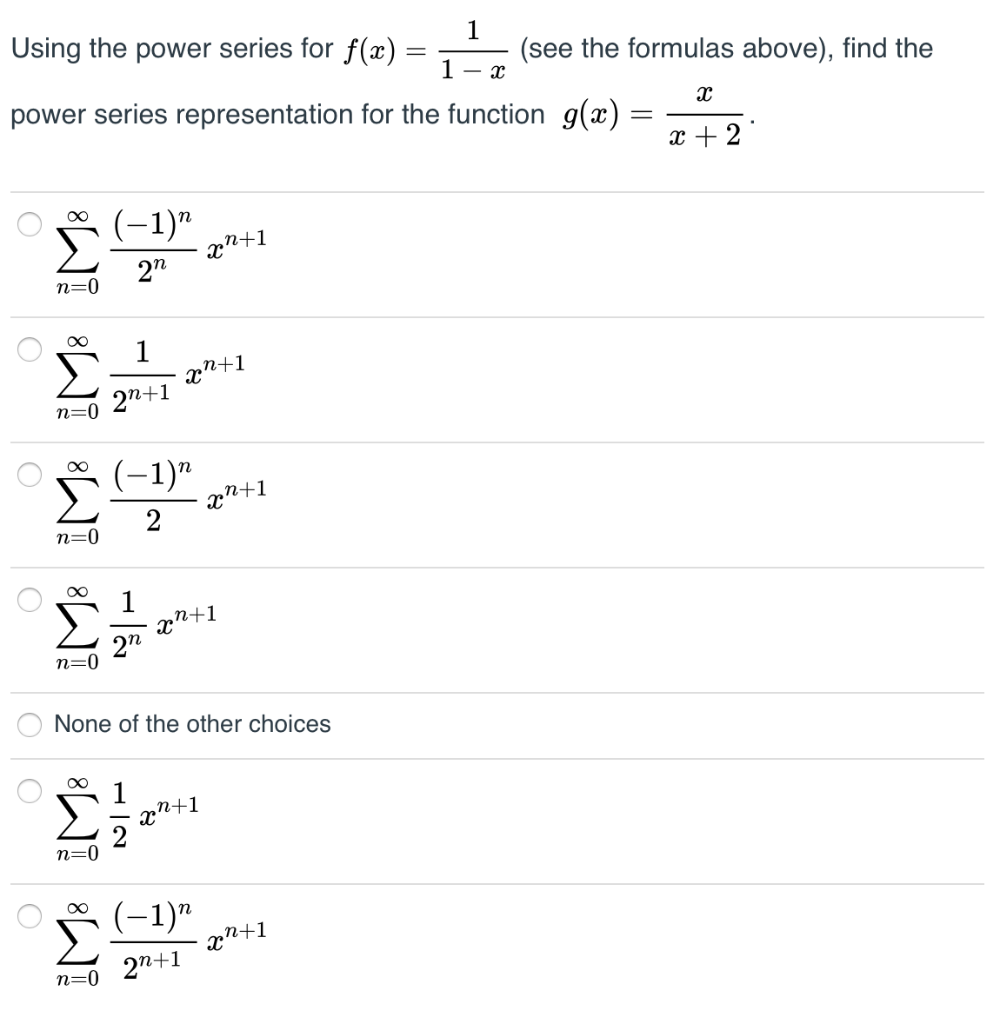Solved Using the Maclaurin Series for ex (see the formula | Chegg.com