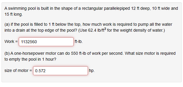 Solved A swimming pool is built in the shape of a | Chegg.com