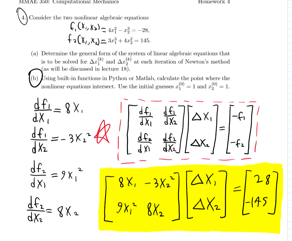 Solved Consider the two following nonlinear | Chegg.com