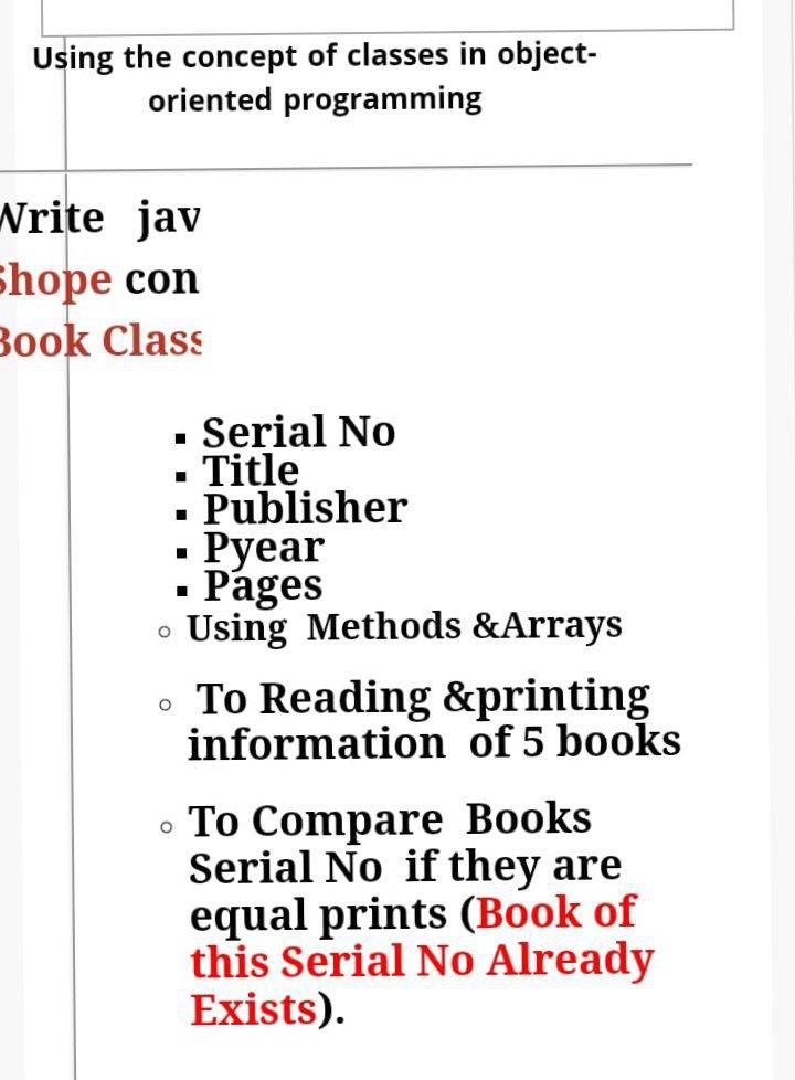 Solved Using The Concept Of Classes In Object Oriented Chegg