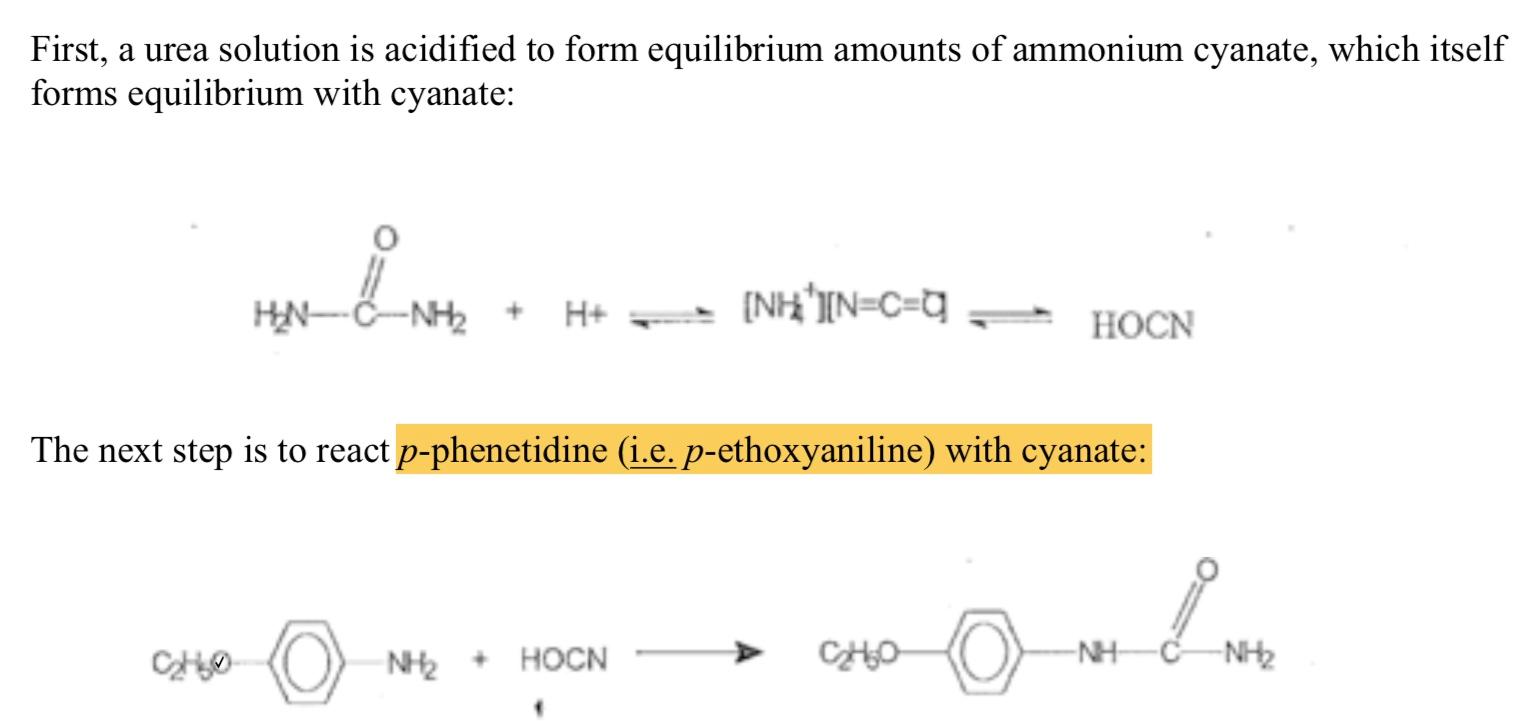 In the synthesis of Dulcin, assuming an original | Chegg.com