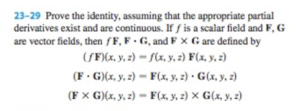 Solved 23-29 Prove the identity, assuming that the | Chegg.com
