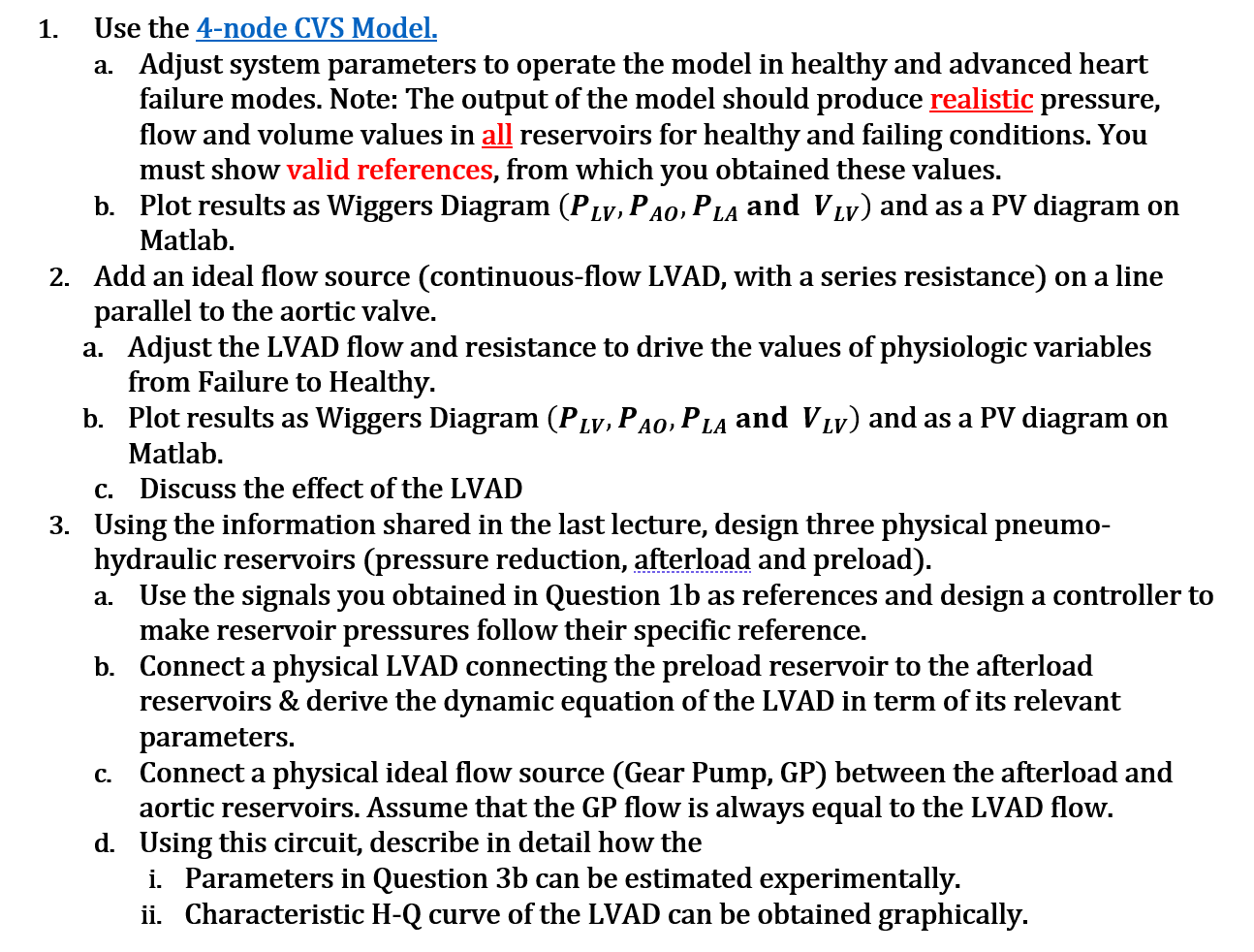 Solved 1. Use the 4-node CVS Model. a. Adjust system | Chegg.com