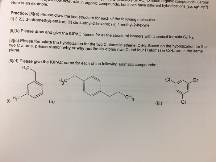 Solved (a) Draw the line structure for each of the following | Chegg.com
