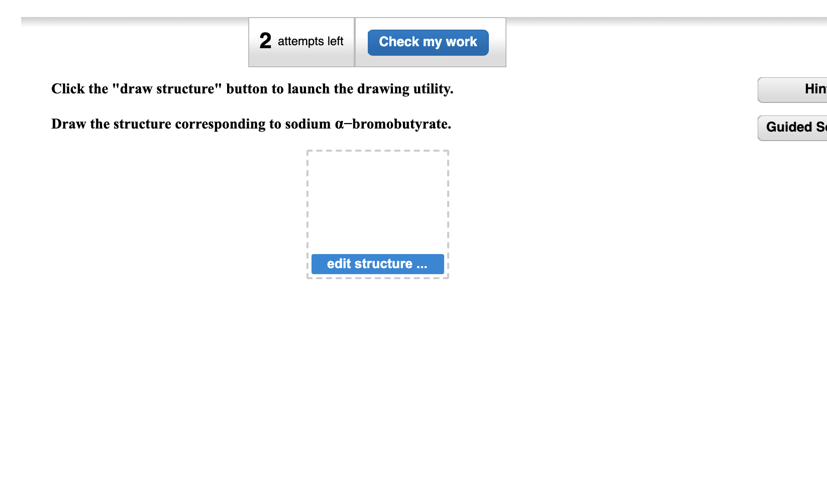 Solved 2 attempts left Check my work Click the "draw | Chegg.com