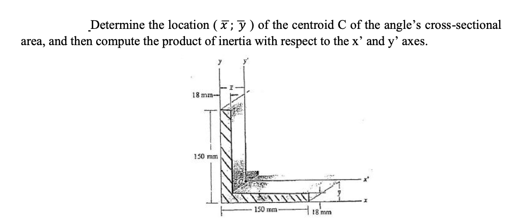 Solved Determine the location (x; y ) of ﻿the centroid C of | Chegg.com